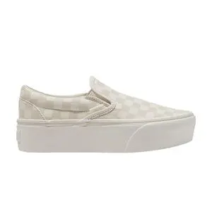 VANS Classic Slip-on Stackform Checkerboard - Cream