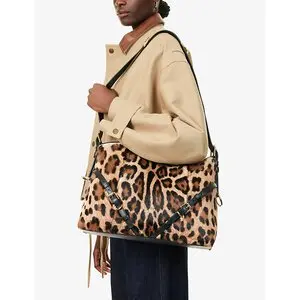 Givenchy Voyou Medium Leopard Print Shoulder Bag