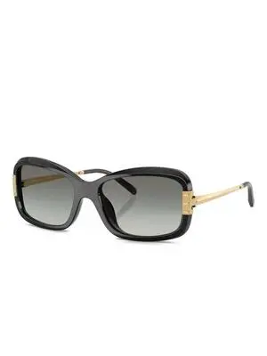 Tory Burch Geometric Sunglasses With Embellished Temples