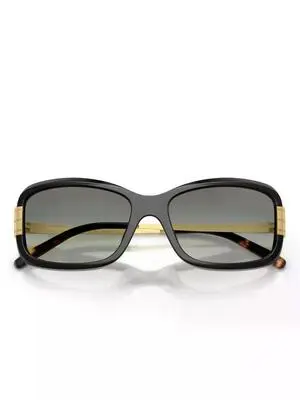 Tory Burch Geometric Sunglasses With Embellished Temples