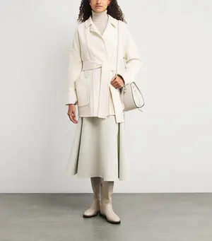 Eleventy Wool Reversible Wrap Coat
