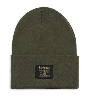 Barbour Cotton-blend Harton Beanie - Green