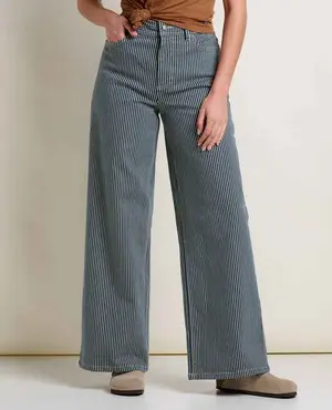 TOAD & CO Balsam Wide Leg Pant - Midnight Stripe