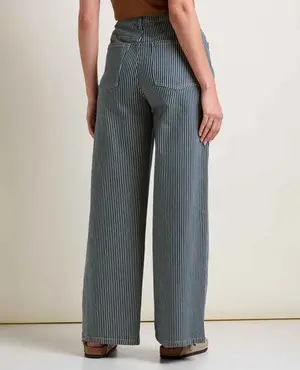 TOAD & CO Balsam Wide Leg Pant - Midnight Stripe