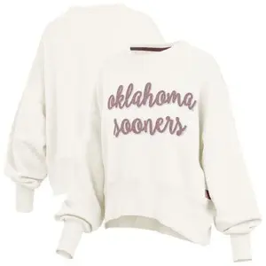 PRESSBOX Oklahoma Sooners Chelsea Oversized Pullover Sweatshirt
