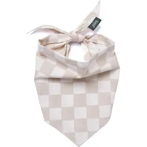 THE PAWS Checkers Dog Bandana - Beige