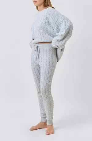 PAPINELLE Cable Knit Pajama Pants
