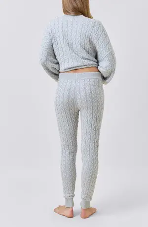 PAPINELLE Cable Knit Pajama Pants