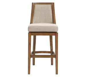 ALATERRE FURNITURE Ellie Bar Height Stool W/ Back Swivel - One-color