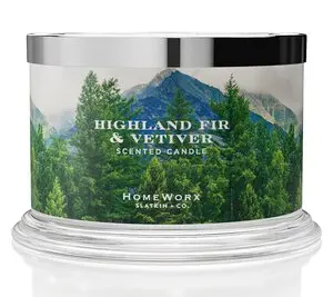 HOMEWORX BY SLATKIN + CO. 18oz Highland Fir & Vetiver Candle - One-color