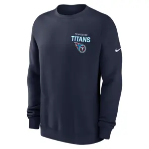 Nike Tennessee Titans Draw Block Club Nfl Pullover Crew - Blue