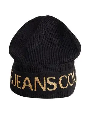 Versace Jacquard-knit Beanie - Black