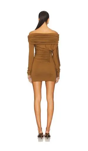 Andamane Zoe Mini Dress - Cigar