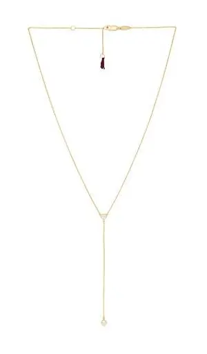 Shashi Solitaire Lariat Necklace - Gold