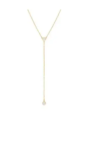 Shashi Solitaire Lariat Necklace