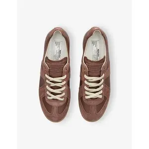 MAISON MARGIELA Replica Leather Trainers - Brown/oth