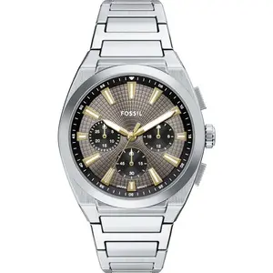 Fossil Everett Chronograph Bracelet Watch - Silver/grey