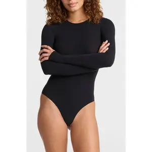 Commando Ballet Thumbhole Cuff Bodysuit Black
