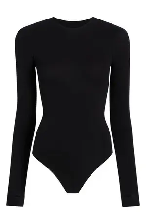 Commando Ballet Thumbhole Cuff Bodysuit - Black