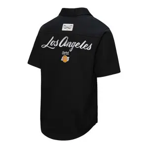 Mitchell & Ness Los Angeles Lakers Hardwood Classics Camp Shirt