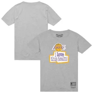 Mitchell & Ness Los Angeles Lakers I Love This Team T-shirt - Heather Gray