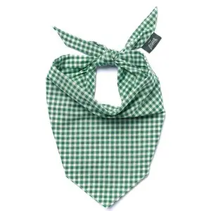 THE PAWS Gingham Dog Bandana - Green
