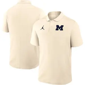 JORDAN BRAND Michigan Wolverines Primary Logo Victory Performance Polo
