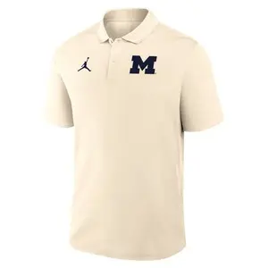 JORDAN BRAND Michigan Wolverines Primary Logo Victory Performance Polo