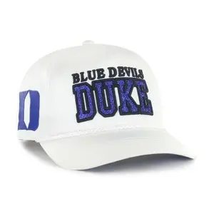 '47 Duke Blue Devils Outspoken Hitch Adjustable Cap - White