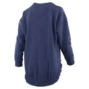 PRESSBOX Penn State Nittany Lions Melange Poncho Fleece Pullover Sweatshirt - Navy
