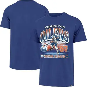 '47 Connor Mcdavid Edmonton Oilers Franklin Player Name & Number T-shirt - Royal