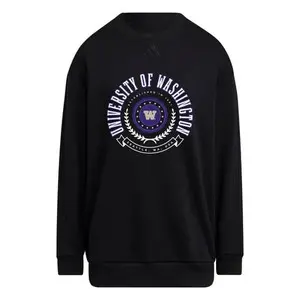 Adidas Washington Huskies Oversized Crewneck Pullover