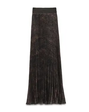 Ba&sh Howie Pleated Maxi Skirt - Brown