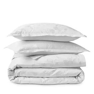 SKY Bianca Embroidery Duvet Set, Full/queen Exclusive - White