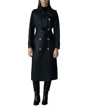 Mackage Maxi Leather Trench Coat