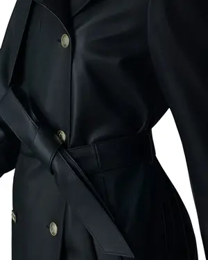 Mackage Maxi Leather Trench Coat