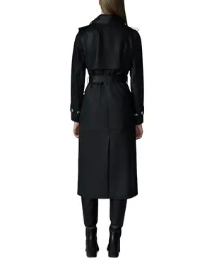Mackage Maxi Leather Trench Coat