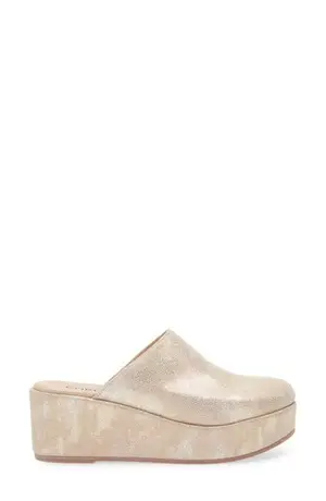 Cordani Camryn Shimmer Platform Wedge Mule