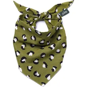 THE PAWS Olive Dog Bandana - Green