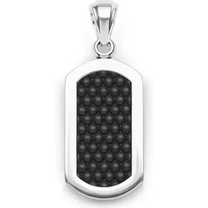 Lagos Anthem Caviar Bead Amulet - Silver