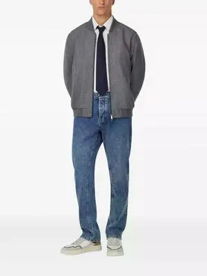 Boggi Milano Wool-blend Bomber Jacket