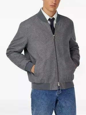 Boggi Milano Wool-blend Bomber Jacket