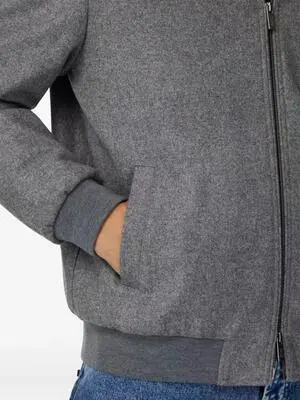 Boggi Milano Wool-blend Bomber Jacket