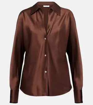 Brown Silk Shirts