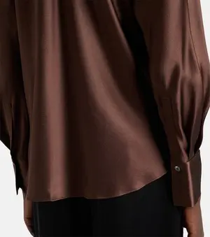Vince Silk Shirt - Brown