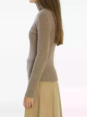 Max Mara Ribbed High-neck Sweater