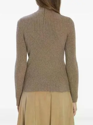 Max Mara Ribbed High-neck Sweater