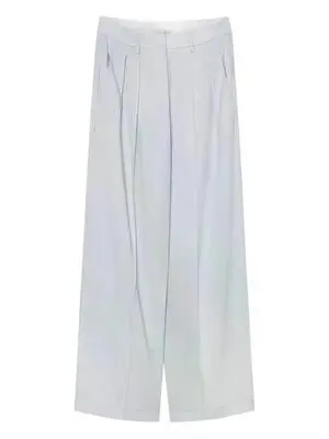 FORTE_FORTE Pleated Wide-leg Trousers - Grey