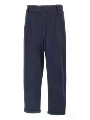 SUN 68 Pleated Trousers With Cuffed Hem