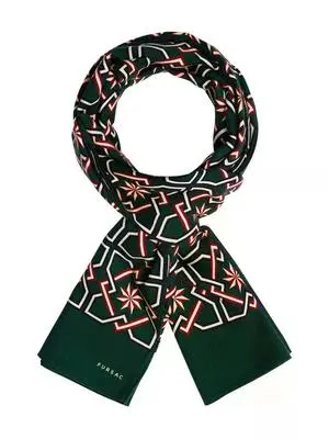 FURSAC Geometric-pattern Scarf - Green